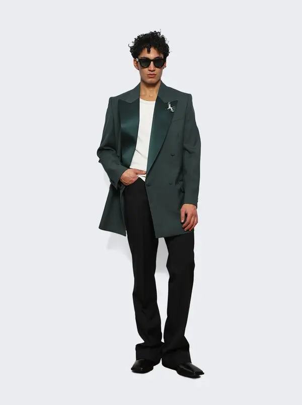 Amiri Double Breasted Blazer Dark Palm - Green