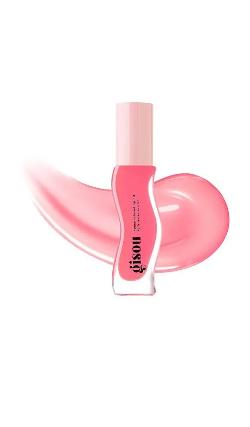 GISOU Honey Infused Lip Oil - Raspberry Swirl