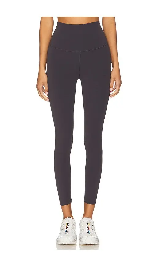 Splits59 Air Weight Super High Waist 7/8 Legging In Charcoal - Graphite & White