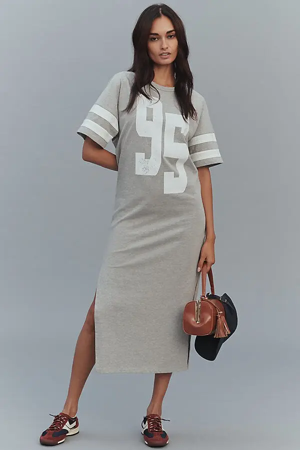 DAILY PRACTICE BY ANTHROPOLOGIE Graphic Midi Dress