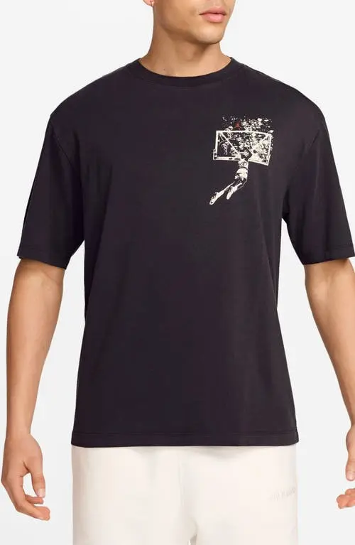 JORDAN 1985 Oversize Graphic T-shirt - Off Noir/sail