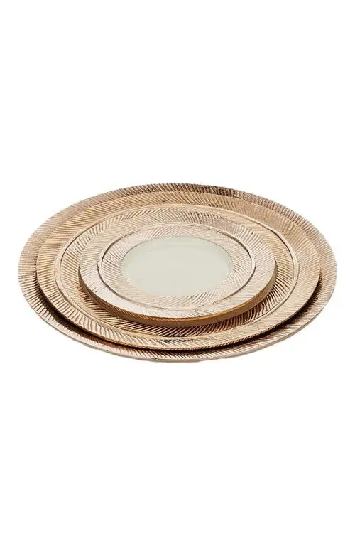 LUNARES Feather Plates /oysterin Stockmedium