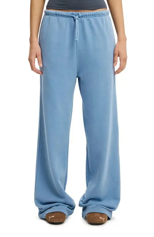 COTTON ON Wide Leg Fleece Sweatpants - Washed Cosmic Star