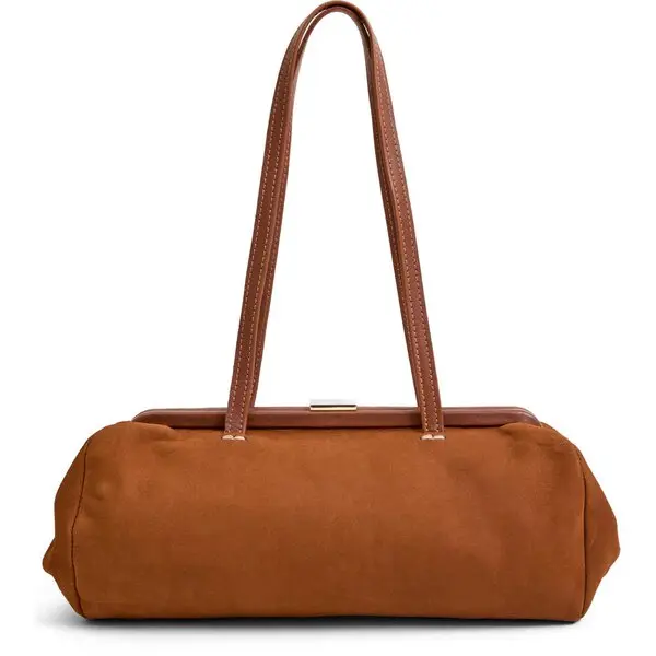 Clare V. Yvette Nubuck Leather Baguette Bag