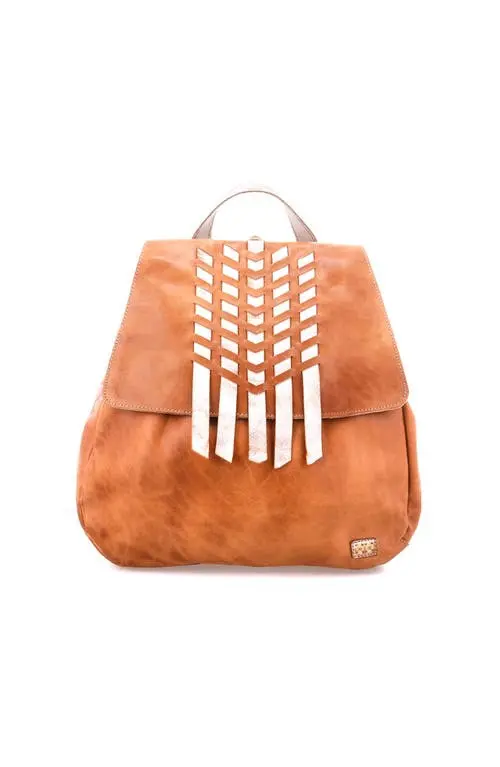 Bed Stu Handwoven Leather Backpack - Tan Rustic Nectar Lux