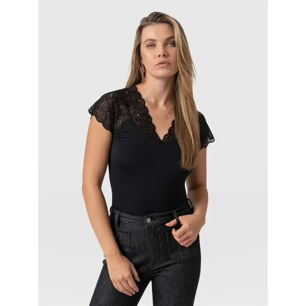 SAINT + SOFIA Sophia Lace Tee