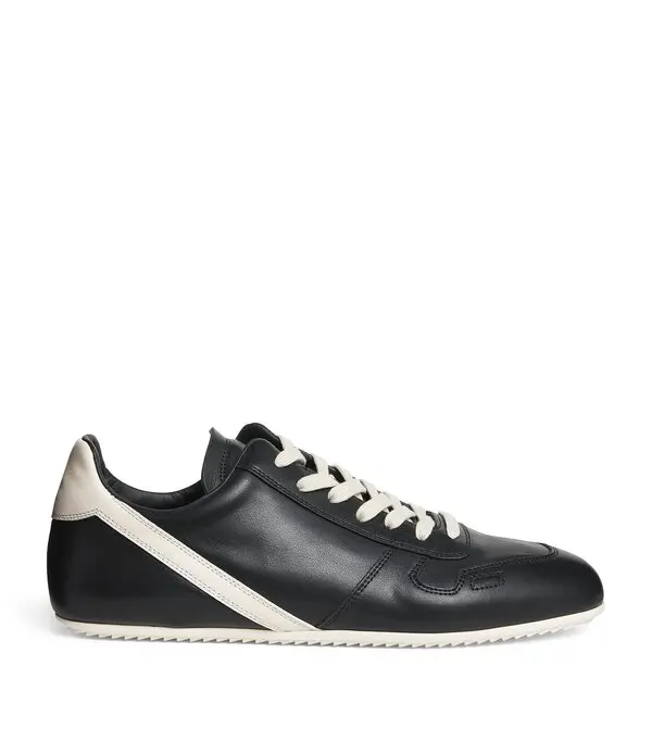 Rick Owens Leather Low-top Sneakers - White
