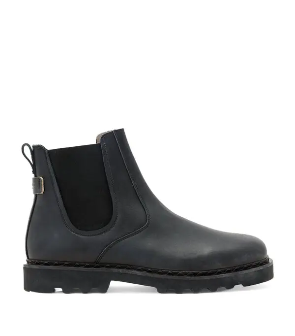 All Saints Leather Skiff Chelsea Boots - Black