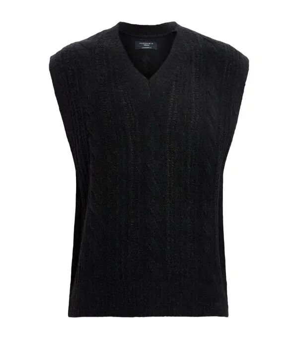 All Saints Wool-blend Josif Sweater Vest