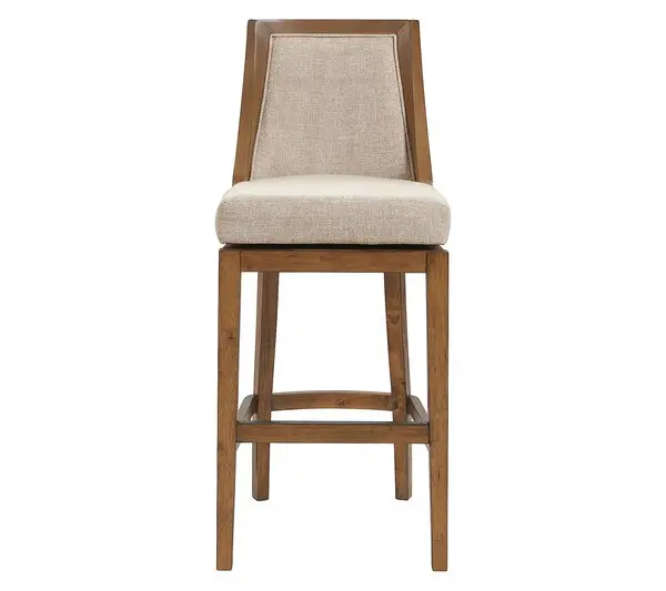 ALATERRE FURNITURE Ellie Bar Height Stool W/ Ba Ck Swivel