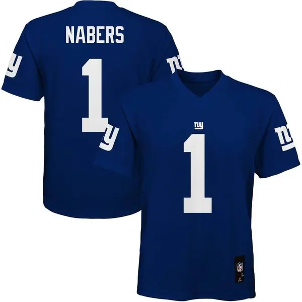 Outerstuff Youth Malik Nabers New York Giants Replica Player Jersey - Royal | Editorialist