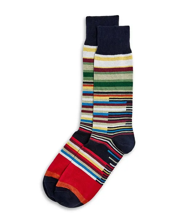 Paul Smith Striped Socks - Navy