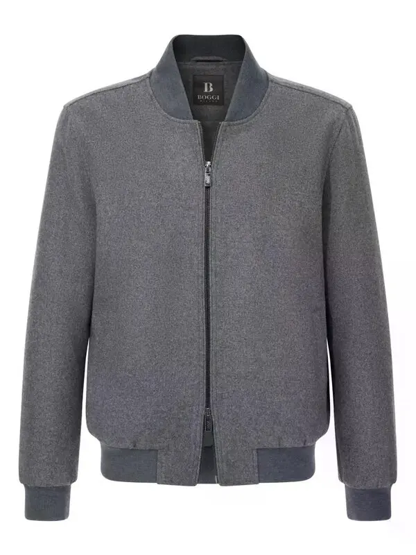 Boggi Milano Wool-blend Bomber Jacket