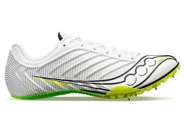 Saucony Spitfire 5in Shorts - White/slime