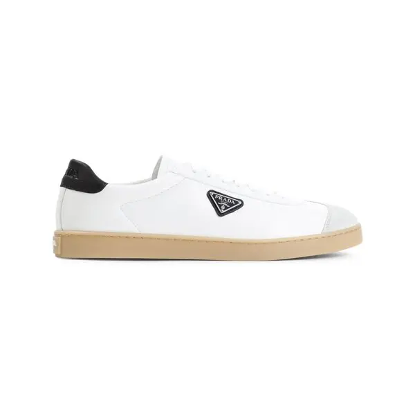 Prada Lace-up Low Top Sneakers - White