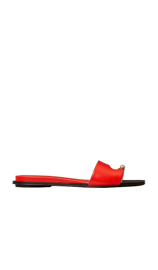 Tory Burch Pierced Leather Slides