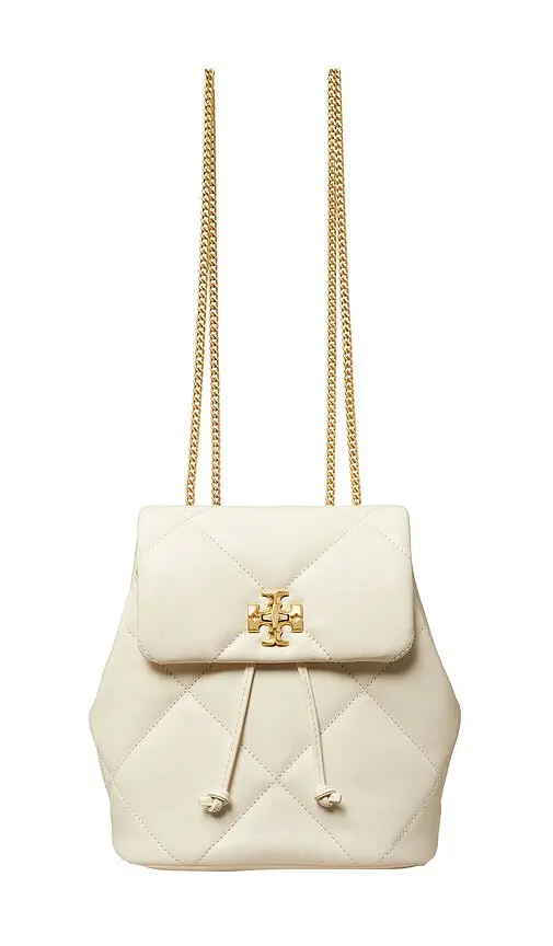 Tory Burch Kira Diamond Quilt Small Backpack - Warm White