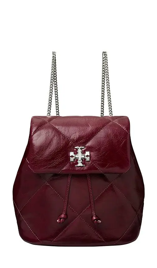 Tory Burch Kira Diamond Quilt Mini Backpack - Dark Carmine