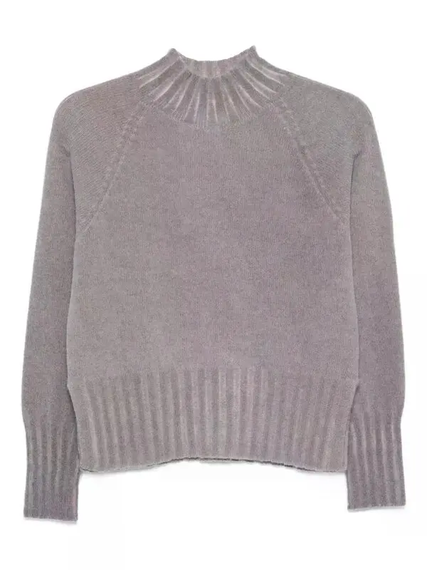 AROVESCIO Raglan High-neck Jumper - Grey