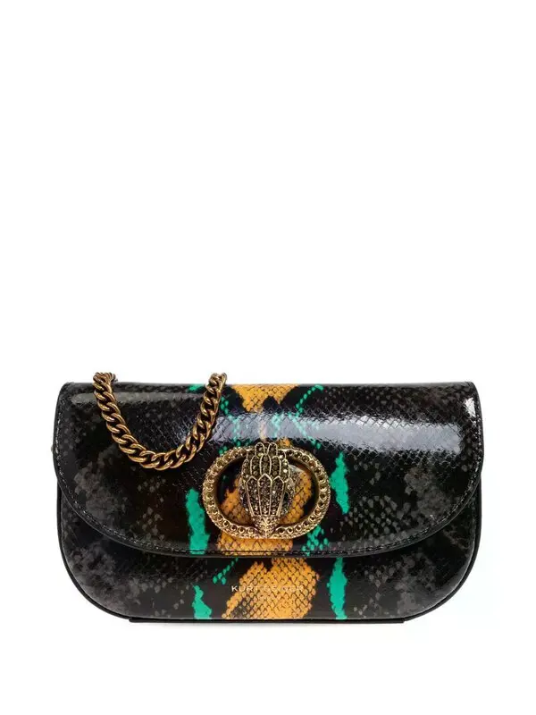Kurt Geiger Chelsea Snake-print Chain Cross-body Bag