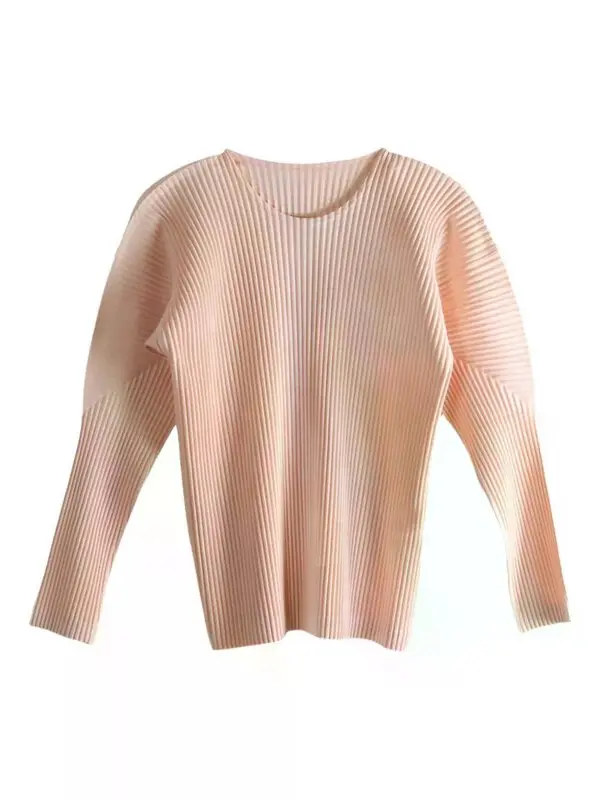 Issey Miyake Color Pleats Long-sleeve T-shirt - Neutrals