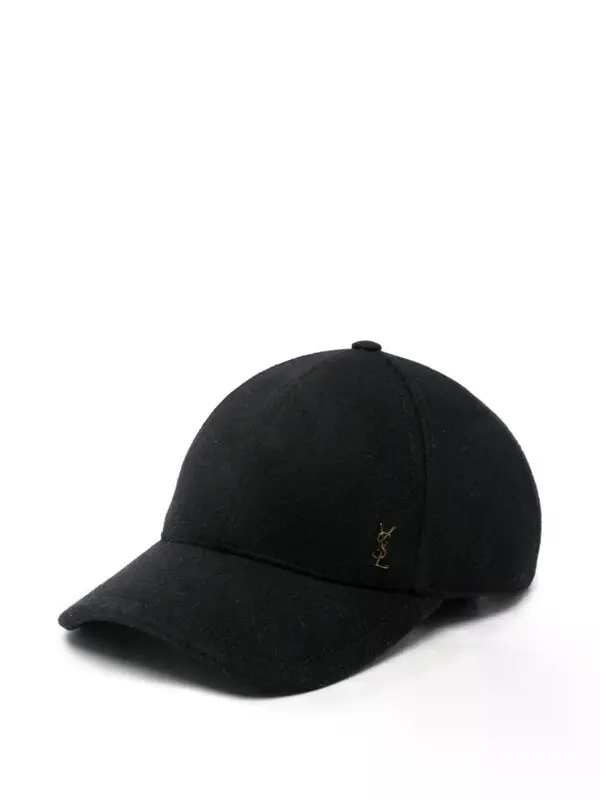 Saint Laurent Logo-plaque Baseball Cap