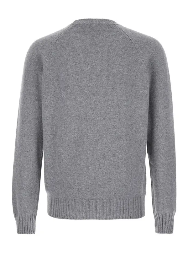 LA FILERIA Crewneck Sweater In Wool And Cashmere Blend