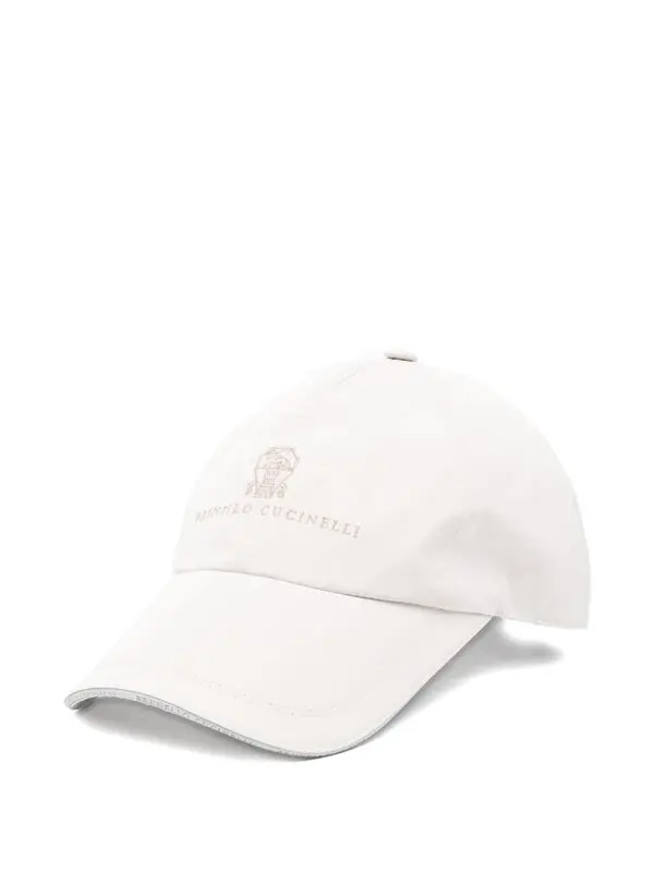 Brunello Cucinelli Logo Baseball Cap - White