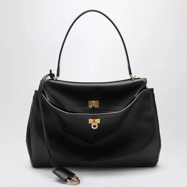 Balenciaga Smooth Calfskin Medium Rodeo Bag - Black