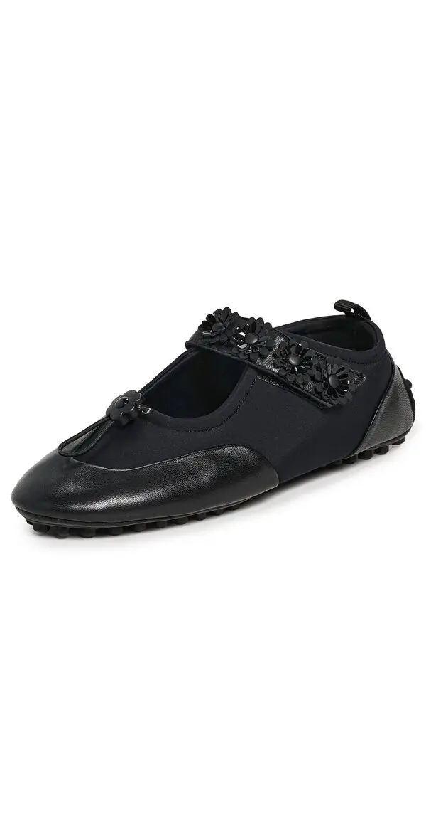 Cecilie Bahnsen Neoprene Mary Jane Flats