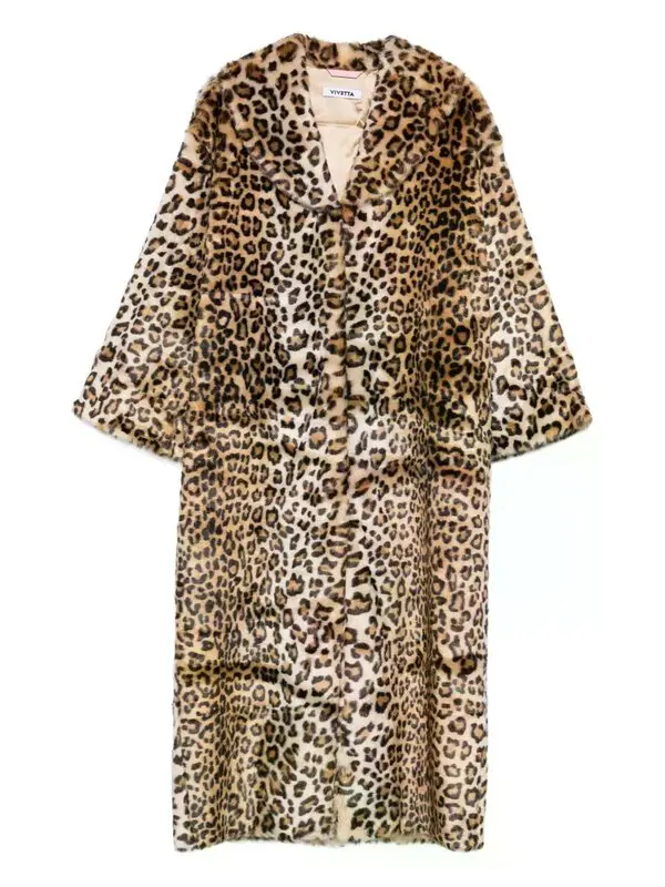 Vivetta Leopard-print Faux Fur Coat