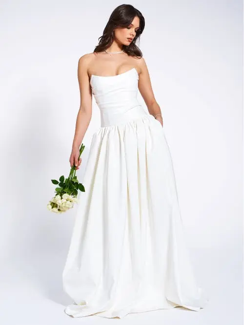 MISS CIRCLE Drop Waist Bridal Gown