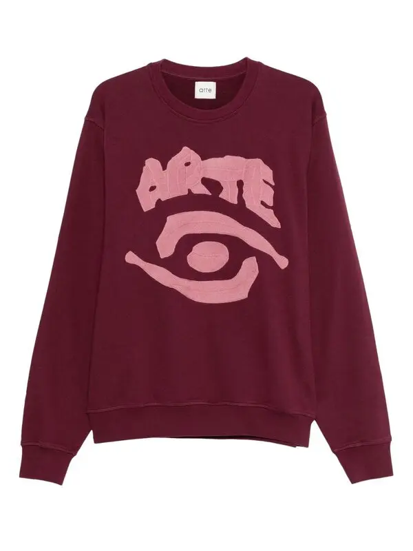 ARTE Eye Front Crewneck - 602 Bordeaux