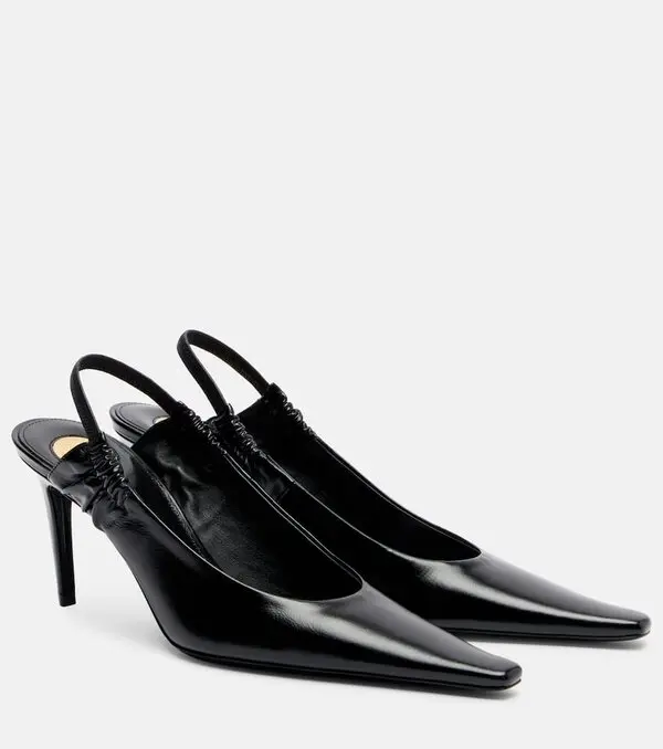 Saint Laurent Leather Slingback Pumps