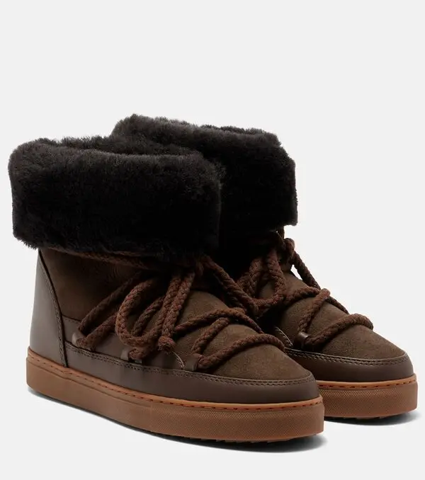 Inuikii Classic High Leather And Suede Snow Boots