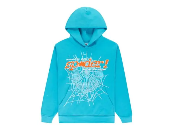 SP5DER Punk V2 Hoodie - Cyan