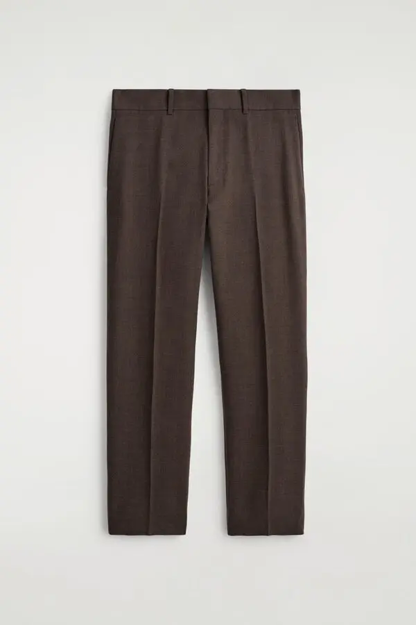 Cos Wool-blend Tapered Pants - Bronze