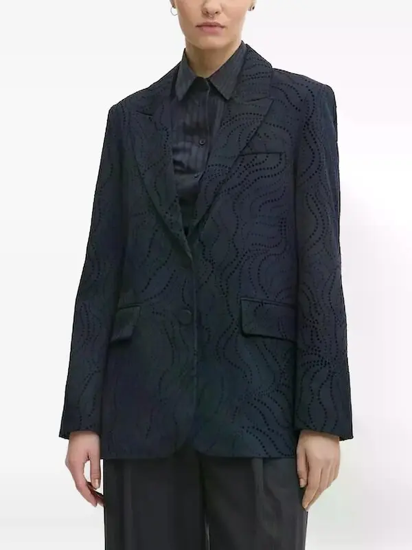 Desigual Wave-pattern Blazer