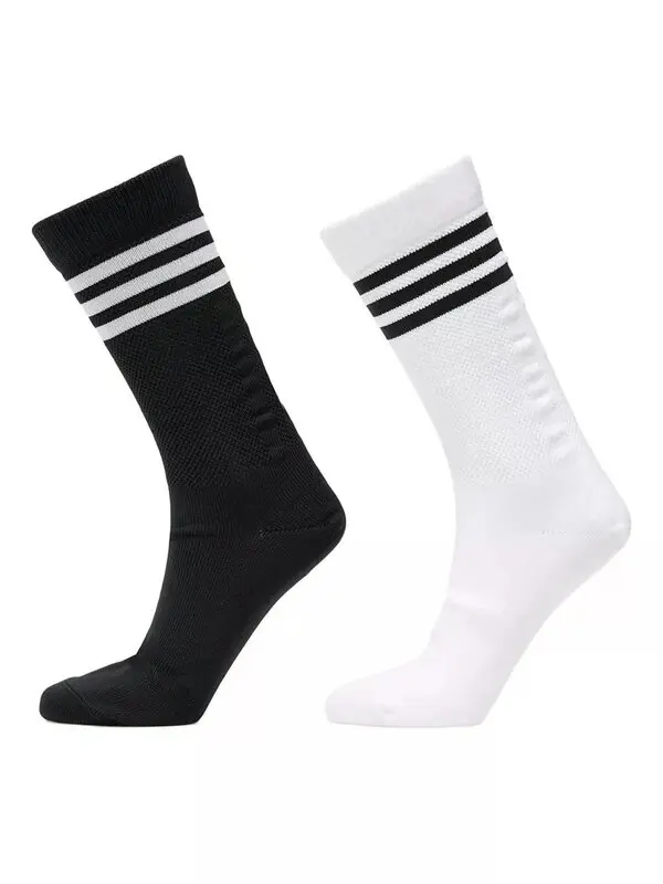 Adidas Striped Ankle Socks - White
