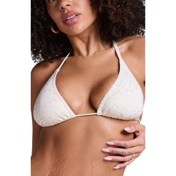 Hunkemoller Caicos Triangle Bikini Top - Fog