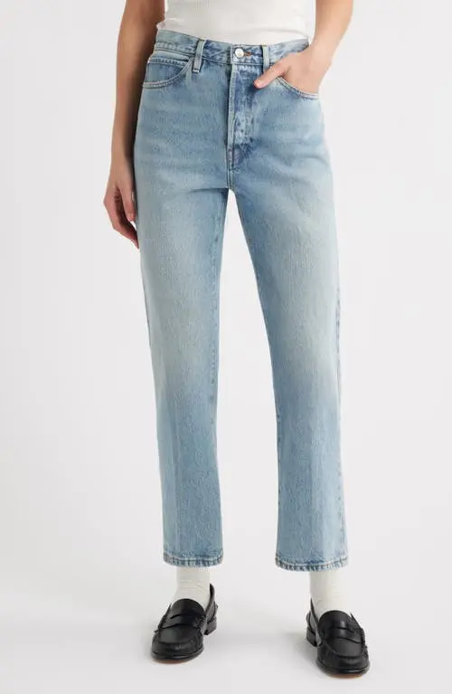 FRAME High-waist Relaxed Straight Leg Jeans - Scheme
