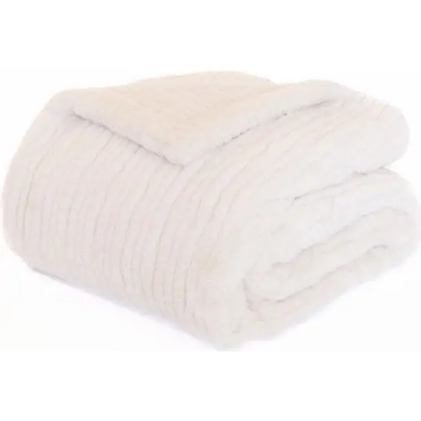 SEA TO ME BLANKETS Malibu Meditation Faux Fur Throw Blanket