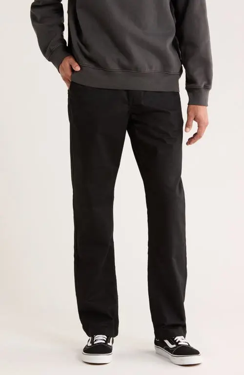 VANS Authentic Relaxed Flat Front Stretch Chinos - Black