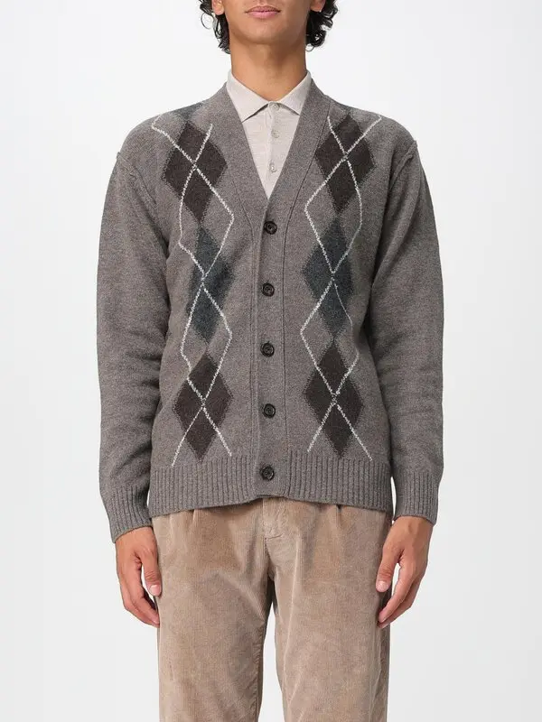 PAOLO PECORA Argyle Print Cardigan