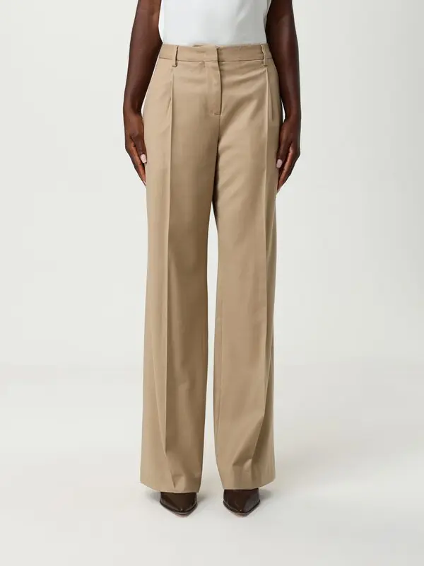 LARDINI Wide Leg Trousers - Camel