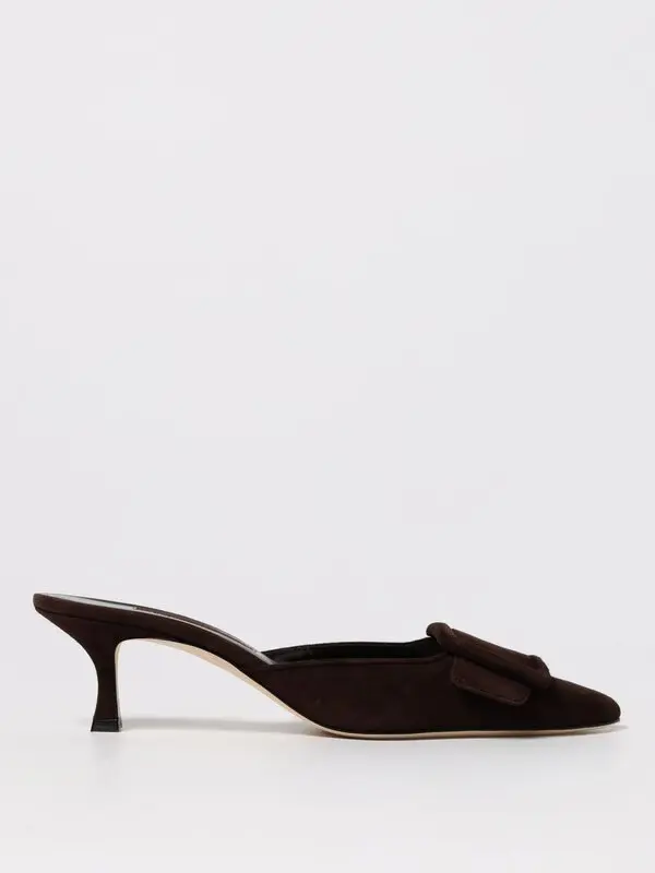 Manolo Blahnik Heeled Mules - Dark