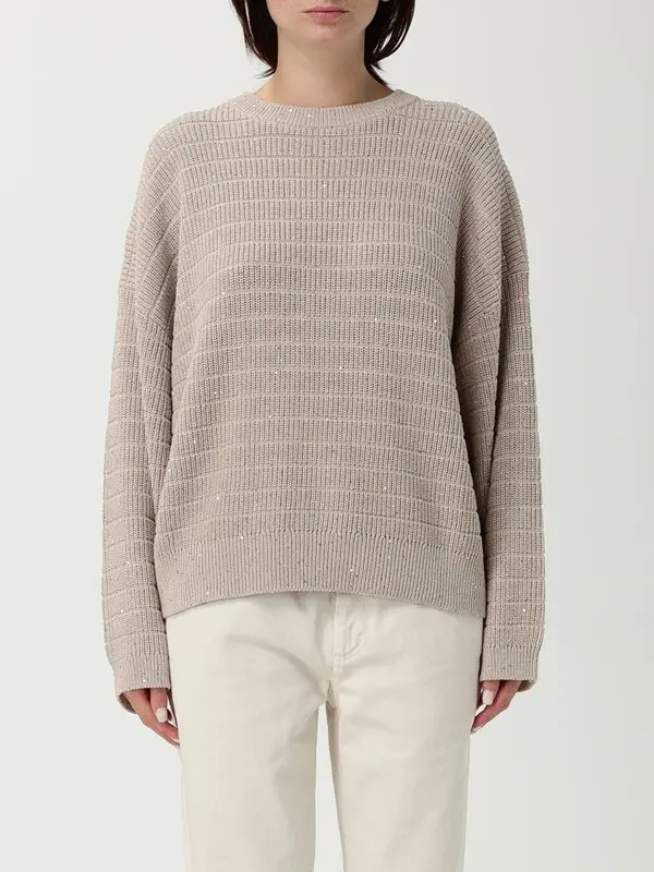Brunello Cucinelli Crew Neck Sweater - Beige
