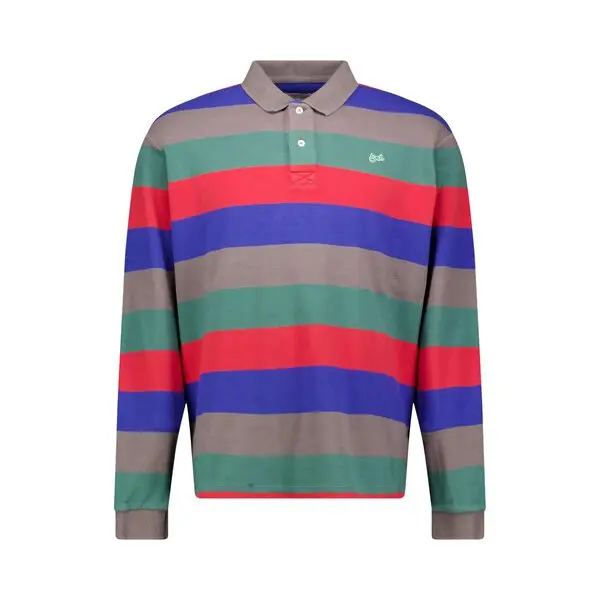 ERL Striped Long-sleeve Polo