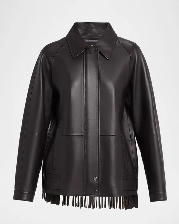 Kobi Halperin Drake Fringed Leather Jacket