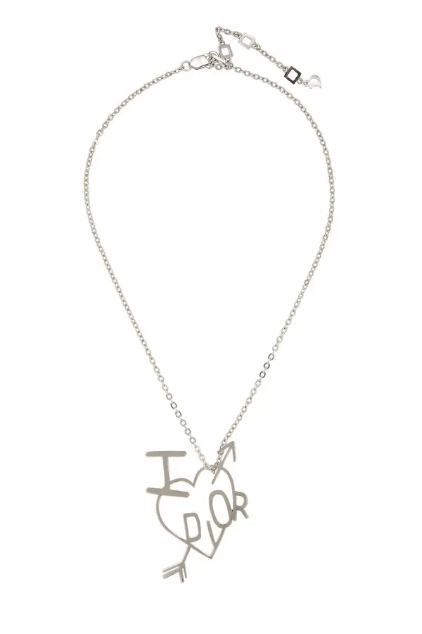 Dior I Heart Large Necklace - Silver